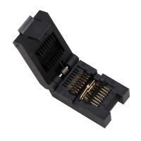 China Sop16/esop16 Flip Type Aging Test Stand Gold Plated Burn Stand Pin Spacing 1.27mm Chip Width 3.9mm for sale