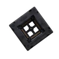 China Qfp80 Aging Test Seat 0.5mm Spacing Chip Programming Adapter Pin Gold Plating Strip Grounding Chip Size 12 × 12mm for sale