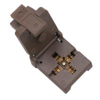 China Qfn28 Aging Seat With Grounding And High Temperature Resistance Test Fixture Qfn Aging Socket Spacing 0.5mm Chip Size 4 for sale