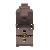 China Qfn28 Aging Seat With Grounding And High Temperature Resistance Test Fixture Qfn Aging Socket Spacing 0.5mm Chip Size 4 for sale