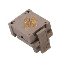 China Qfn28 Aging Seat With Grounding And High Temperature Resistance Test Fixture Qfn Aging Socket Spacing 0.5mm Chip Size 4 for sale
