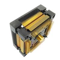 China QFP176 Flip-Top Aging Socket, 0.5mm Pitch, 125°C High Temp, Chip Body 24X24mm (Excl Pins), 26X26mm (Incl Pins) for sale
