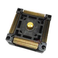 China QFP176 Flip-Top Aging Socket, 0.5mm Pitch, 125°C High Temp, Chip Body 24X24mm (Excl Pins), 26X26mm (Incl Pins) for sale