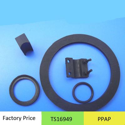China Iso9001 Fkm Rubber Gasket , Black Custom Molded Rubber for sale