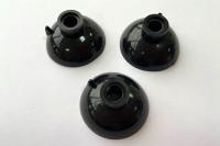 China Black 30mm Pvc Suction Cups Clips For Underwater Aquarium for sale
