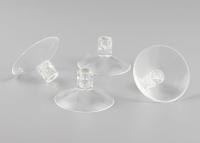 China 40 mm clear color cross hole shape PVC plastic  suction cup for sale