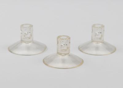 China 30 mm clear color cross hole shape PVC plastic  suction cup for sale