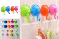 China Factory supplier household using colored PVC plastic suction cup with plastic hook for sale
