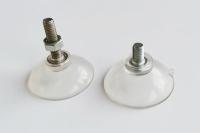 China QNSC-S40/6L M6 screw longer 23 mm length PVC plastic suction cup with screw / nut for sale