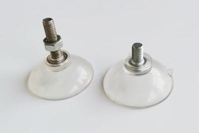 China QNSC-S40/6L M6 screw longer 23 mm length PVC plastic suction cup with screw / nut for sale