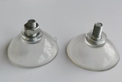 China QNSC-S40/6 M6 screw 10 mm length PVC plastic suction cup with screw / nut for sale