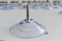 China QNSC-S60/6B M6 screw longer 24mm length PVC plastic suction cup with screw / nut for sale