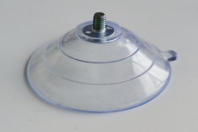 China QNSC-S60/5 6 mm screw length , PVC plastic suction cup with screw / nut for sale
