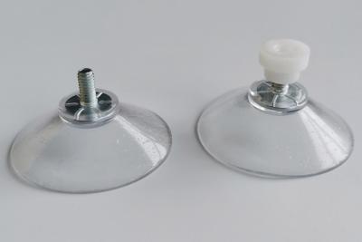 China QNSC-S40/4, 6 or 8 mm screw length PVC plastic suction cup with screw /nut for sale