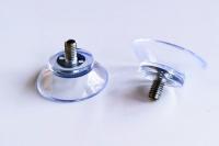 China QNSC-S25/4 M4 metal screw 25 mm diameter PVC plastic suction cup with screw /nut for sale