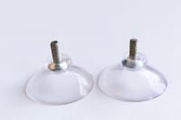 China QNSC-S25/3 M3 metal screw 25mm diameter PVC plastic suction cup with screw /nut for sale