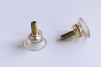 China QNSC-S15/4 M4 metal screw 15 mm diameter PVC plastic suction cup with screw /nut for sale