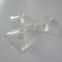 China 55mm Square Shape Custom Suction Cups Clear for sale