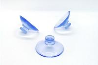 China 25mm Transparent Wall Suction Cup , Mushroom Head Suction Pads For Tiles for sale
