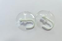 China 40 mm PVC with plastic hook hanger on glass plastic suction cup for sale