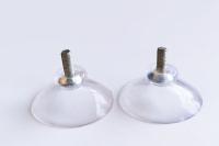 China QNSC-S25/3 M3 metal screw 25mm diameter PVC plastic suction cup with screw /nut for sale