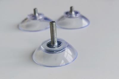 China QNSC-S35/4L longer 10 mm screw length PVC plastic suction cup with screw /nut for sale