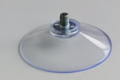 China QNSC-S52/5 6 mm screw length , PVC plastic suction cup with screw / nut for sale