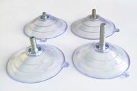 China QNSC-S60/6 M6 screw -6 mm length , PVC plastic suction cup with screw / nut for sale