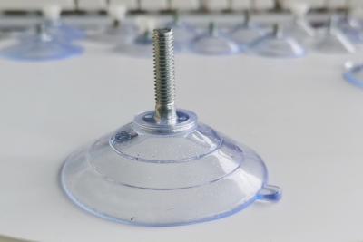 China QNSC-S60/6B M6 screw longer 24mm length PVC plastic suction cup with screw / nut for sale