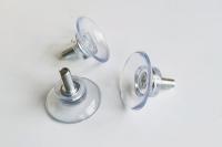 China QNSC-S32/6 M6 screw 15 mm length PVC plastic suction cup with screw / nut for sale