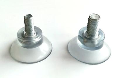 China QNSC-S32/8 M8 screw 15 mm length PVC plastic suction cup with screw / nut for sale