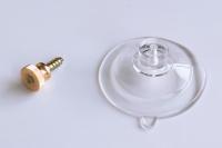 China M4-12 mm length screw 45 mm diameter  PVC plastic suction cup with screw / nut for sale
