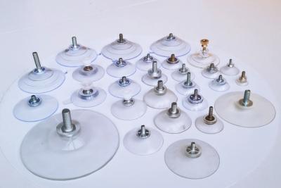 China Factory supplier M4 M5 M6 screw PVC plastic suction cup with screw / nut for sale