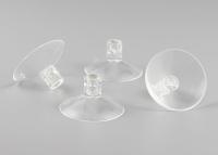 China custom pacakge available 40 mm clear color cross hole shape PVC plastic suction cup for sale