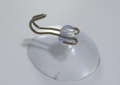 China 40 mm custom model metal hook double ring plastic suction cup for sale