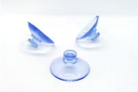 China Sticking on glass using 25mm Transparent Color Mushroom Head Vacuum Cups for sale