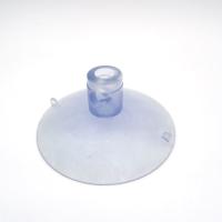 China Heavy duty hanging mounted 85mm plastic suction cups with 9.5mm cross hole for sale