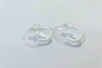 China SHQN H40 ODM/OEM 40mm plastic suction cups with hole/white color hook for sale