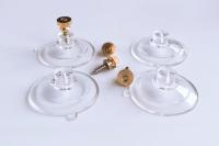 China SHQN directly supplier for amazon store 45mm Diameter 12mm length M4 Brass Screw Suction cups for sale