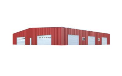 China 40*100 Customized Grid Steel Structure Building Warehouse GB for sale