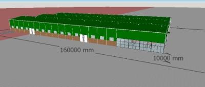 China Light Steel Structure Warehouse Factory Workshop Exhibition Hall for sale