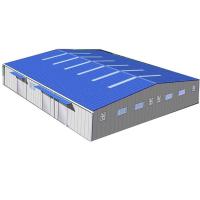 China Prefabricated Large Span Steel Structure Workshop Warehouse Windproof for sale