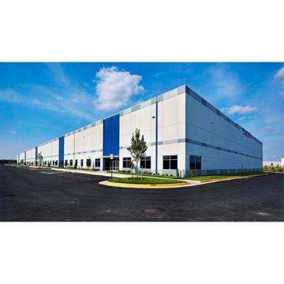 China Prefab Steel Structure Warehouse Building Metal Frame Construction for sale