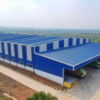 China Wide Span H Beam Steel Structure Warehouse Prefab Fireproof With Sandwich Panel for sale
