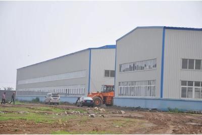 China Prefab Workshop Steel Structure Warehouse Grid Q355B Material for sale
