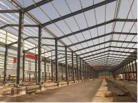 China Prefabricated Long Span Steel Frame Industrial Warehouse With Customized Design for sale