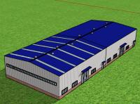 China 70*50 Portal Frame Steel Warehouse Fabrication Industrial Building for sale