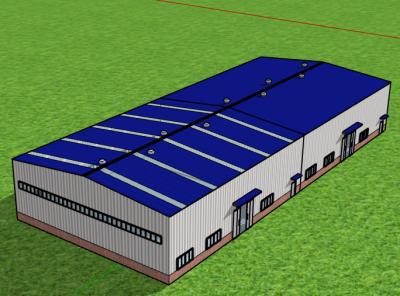 China 70*50 Portal Frame Steel Warehouse Fabrication Industrial Building for sale