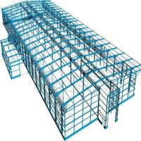 China Customized Aluminum / PVC Windows Steel Structure Warehouse With C/Z Section Purlin for sale