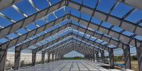 China Structural Steel Storage Warehouse With 3-20T Cranes for sale